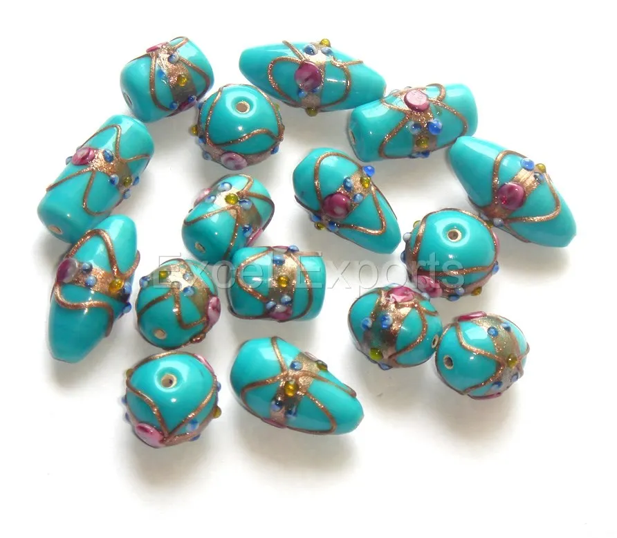 Wedding Cake Beads - Loose Glass Lampwork Jewelry Making Decor