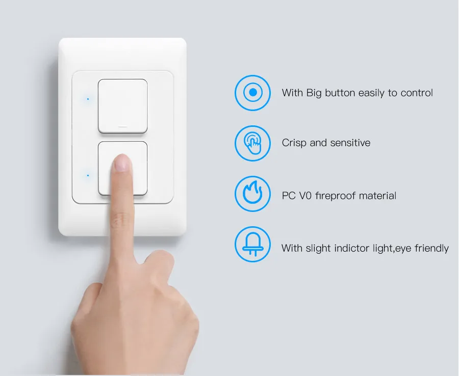 Zemismart Zigbee 3.0 Push Light Switch Smartthings Homekit Control ...