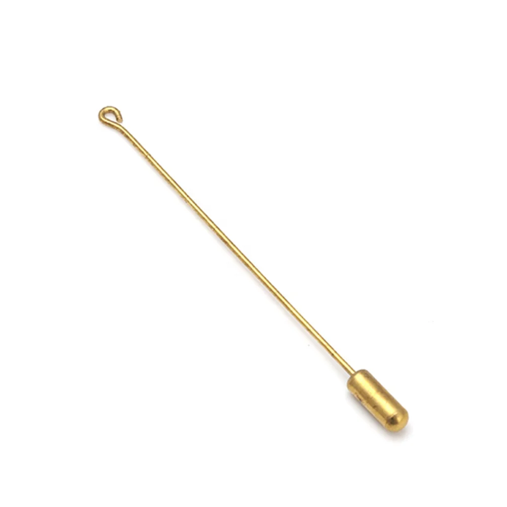DIY accessories brooch gold metal brass long needle lapel pin| Alibaba.com
