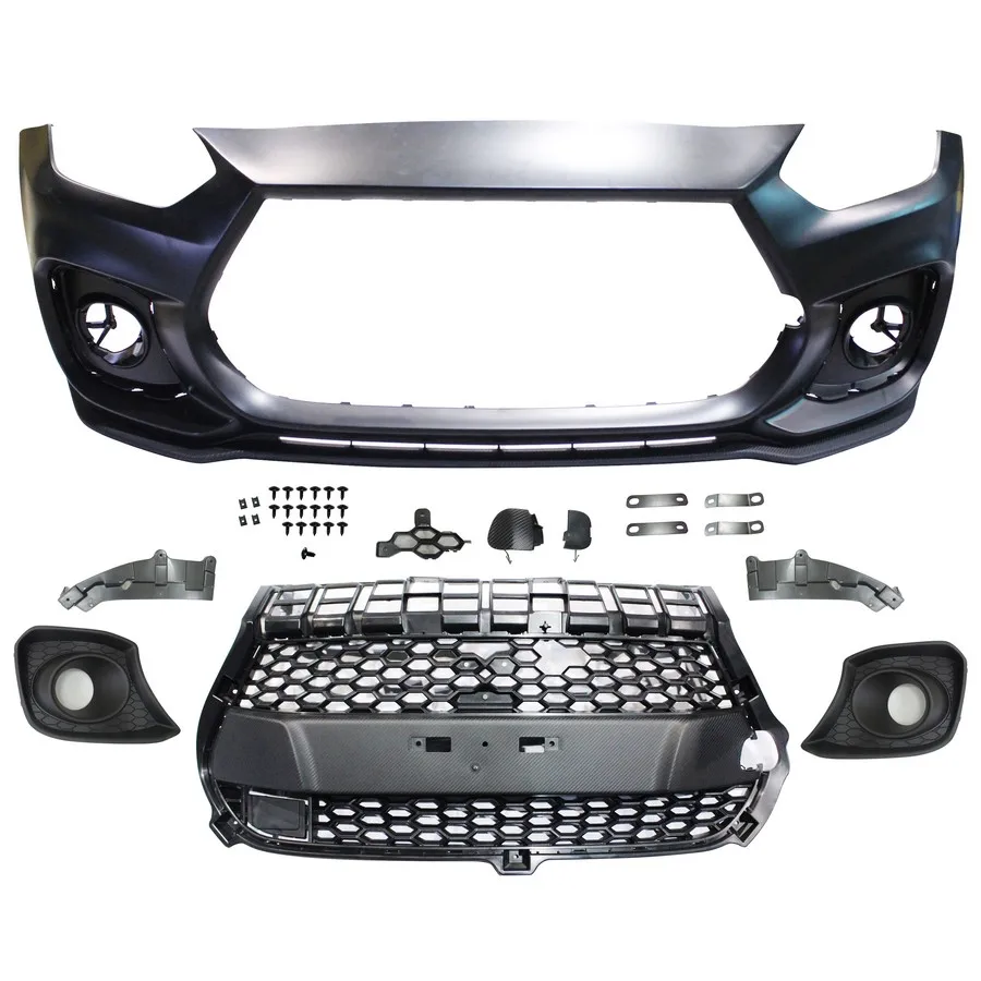 Sport Type Front Bumper for Suzuki Swift 2017 - Plain Black
