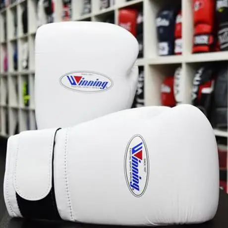 Custom Real Leather Boxing Gloves - Gold Mexican Style Sparring Set for ...