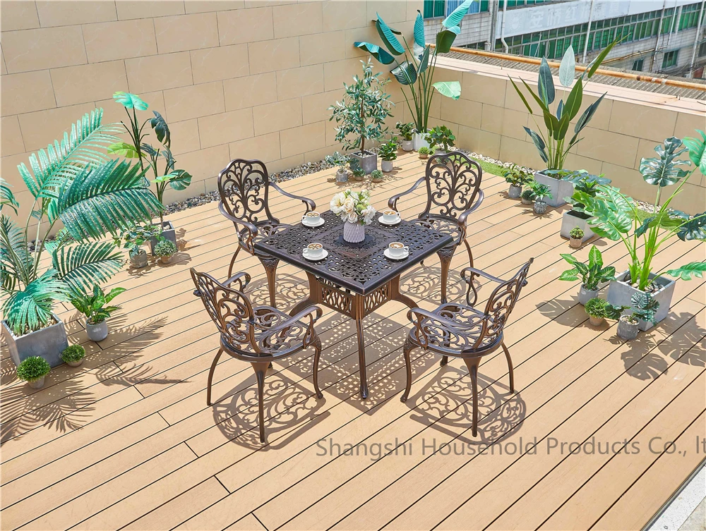 Modern Hotel Patio Furniture Factory Direct Cast Aluminium Garden Table ...