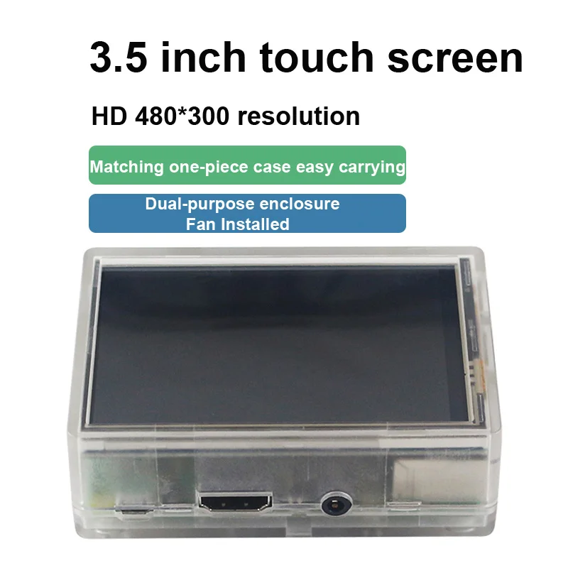 Raspberry Pi 4 3.5 Inch Lcd Display 480*320 Abs Enclosure For Raspberry ...