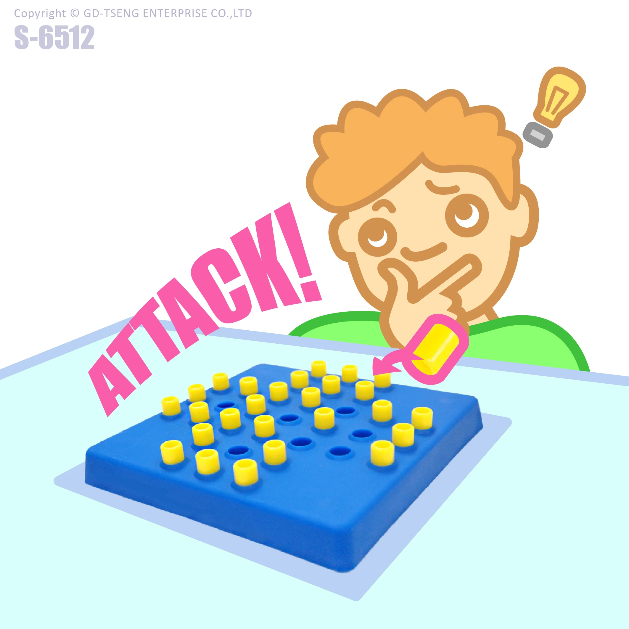 Plastic Peg Solitaire - Durable Educational Game