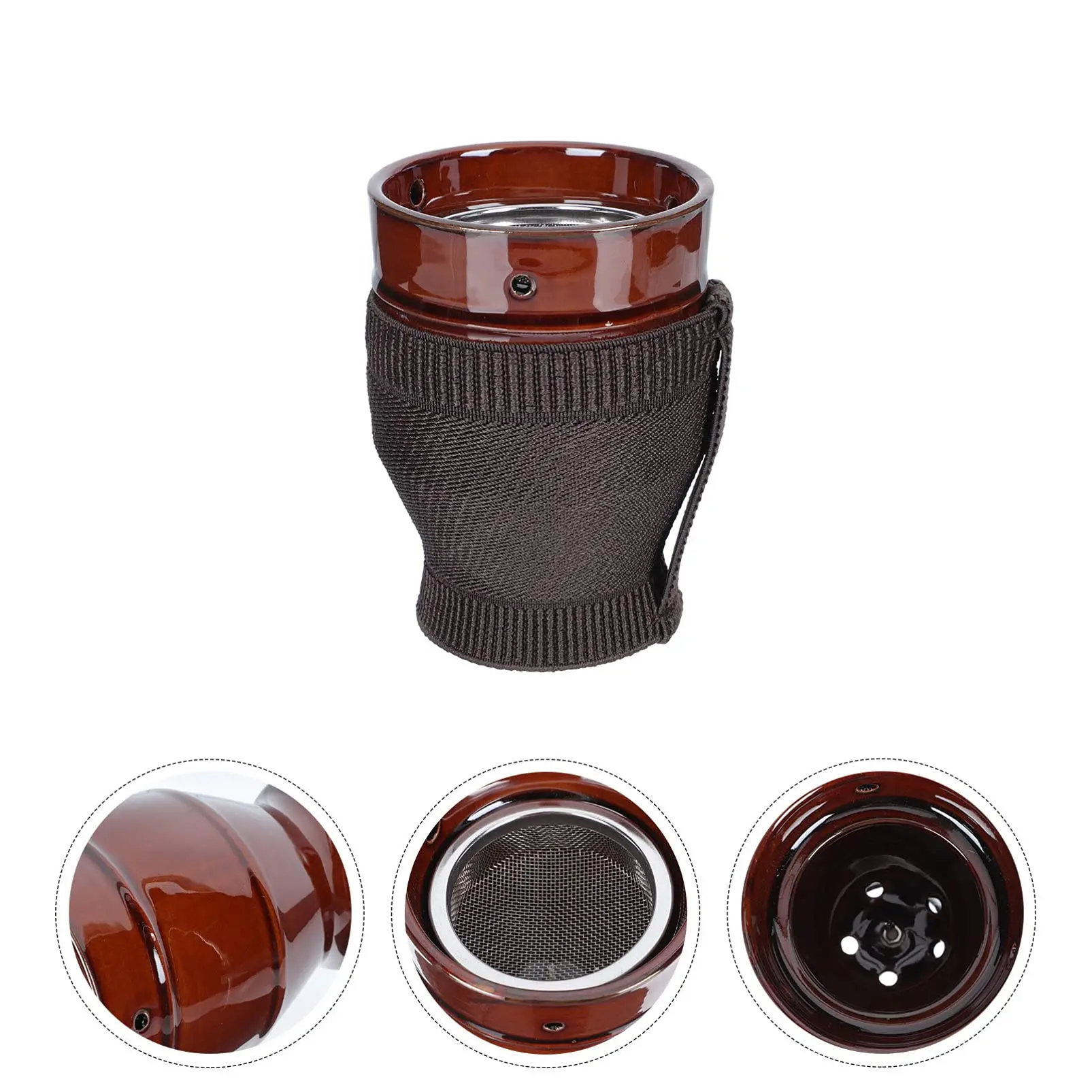 Moxa Burner Moxibustion Pot Ceramic Cup Moxa Stick Burner Holder ...