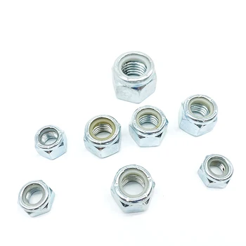 Din985 Din982 Stainless Steel/carbon Steel M3-m48 Nylon Lock Nuts With ...