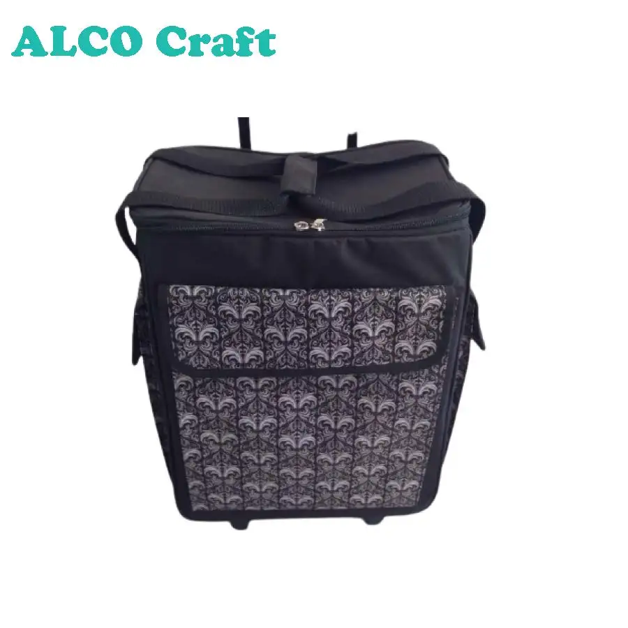 Big Storage Elegant Pattern Craft Hobby Trolley for Scrapbooking Organizer