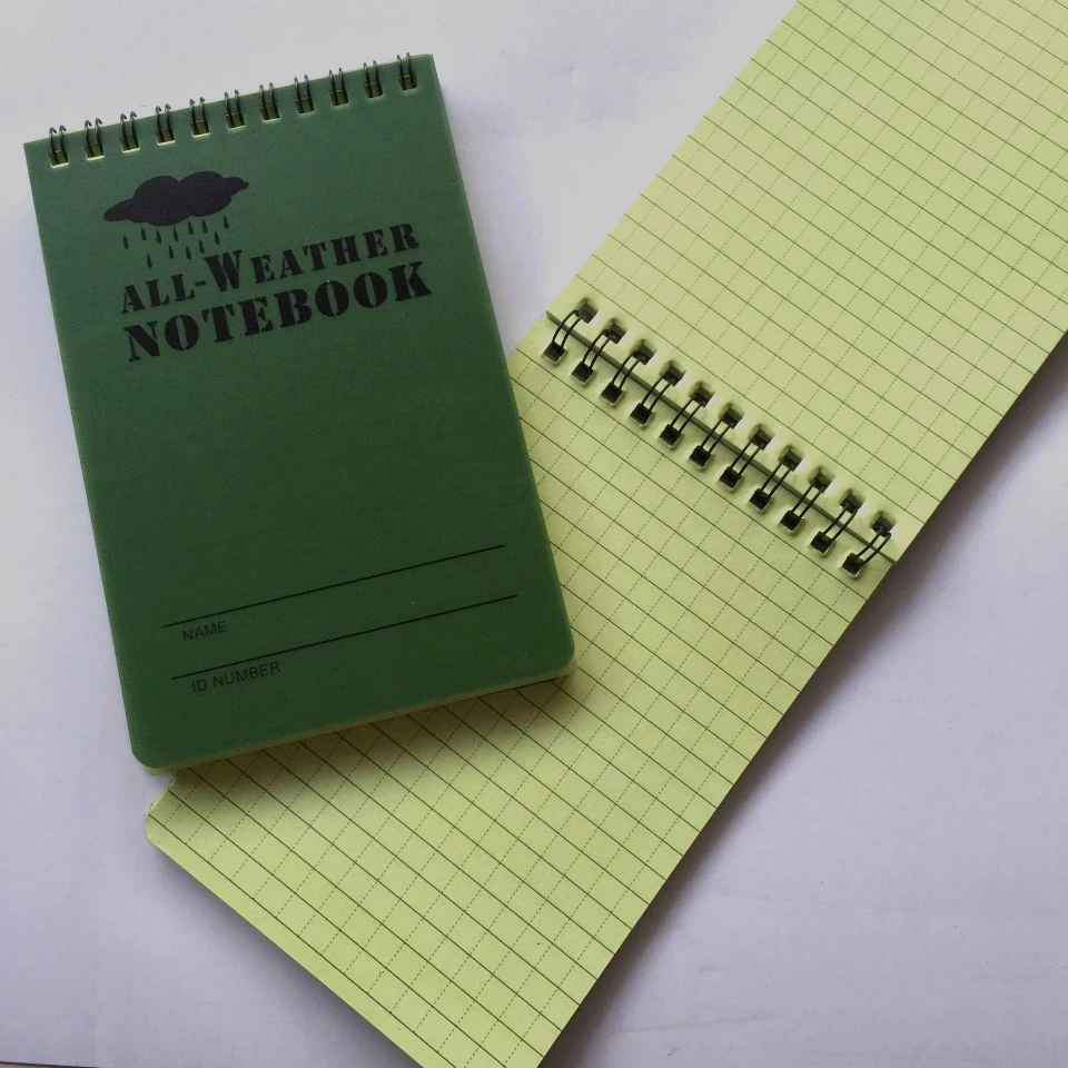 All Weather Notebook Tactical Waterproof Notebook Hard Cover Field ...