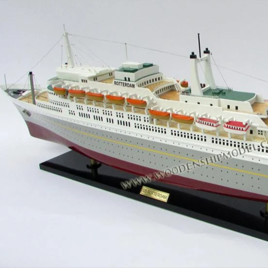 Ss Rotterdam Wooden Cruise Ships Model - Craft Ships - Handicraft Good ...