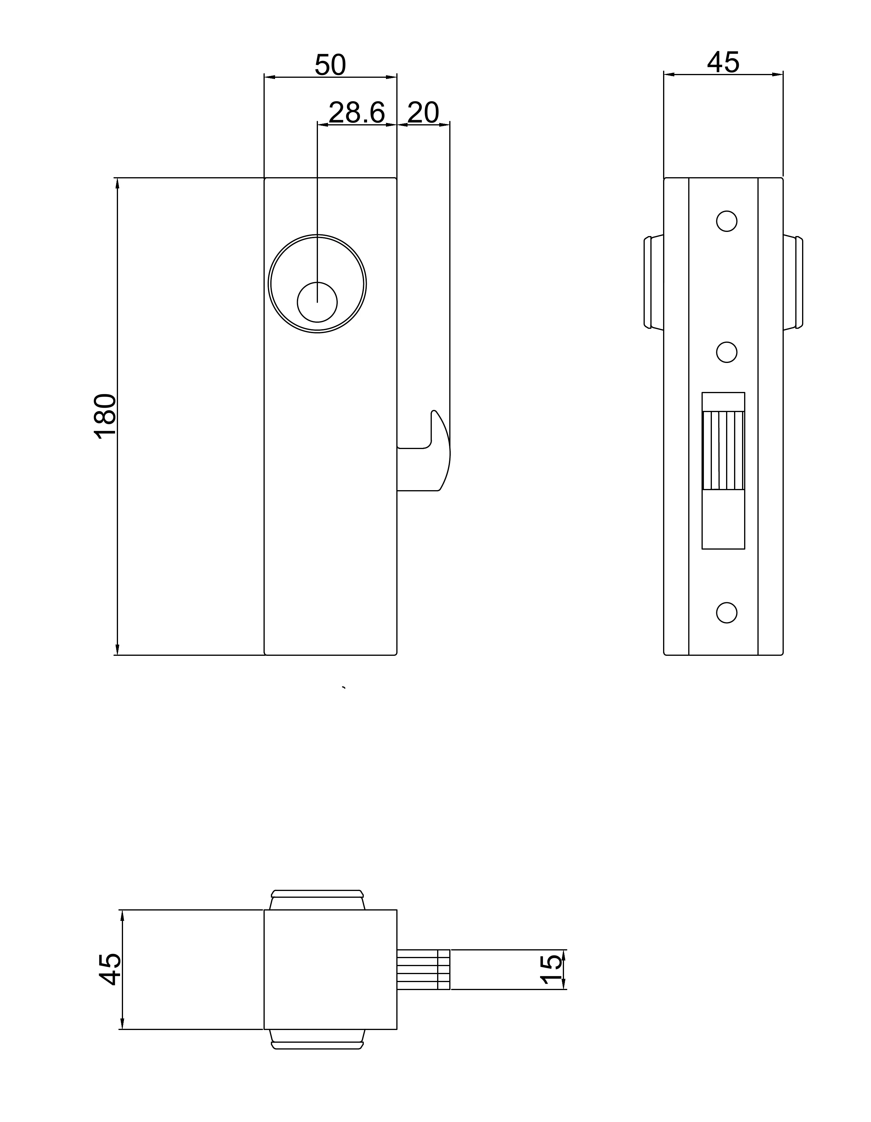 Maximum Security Hookbolt Lock for Sliding Gate & Doors