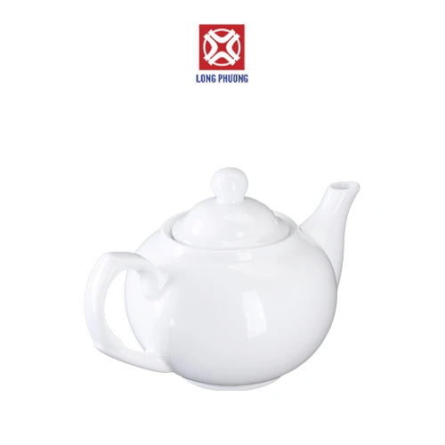 Oem High Heat Resistant Customized Logo Oval Porcelain Teapot 280ml Hot ...
