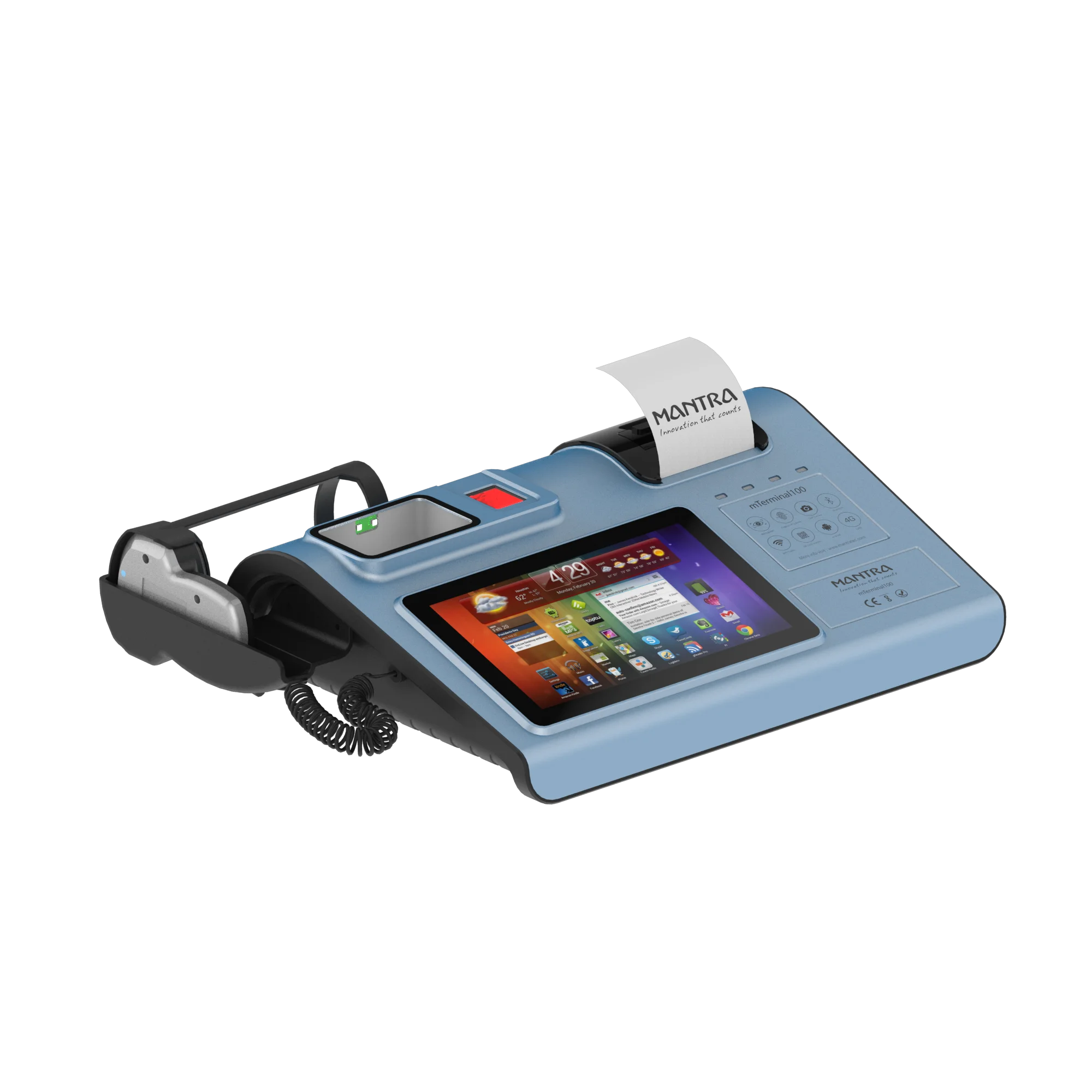 Mterminal100 - Iris & Fingerprint Biometric Pos Machine - Buy Iris ...