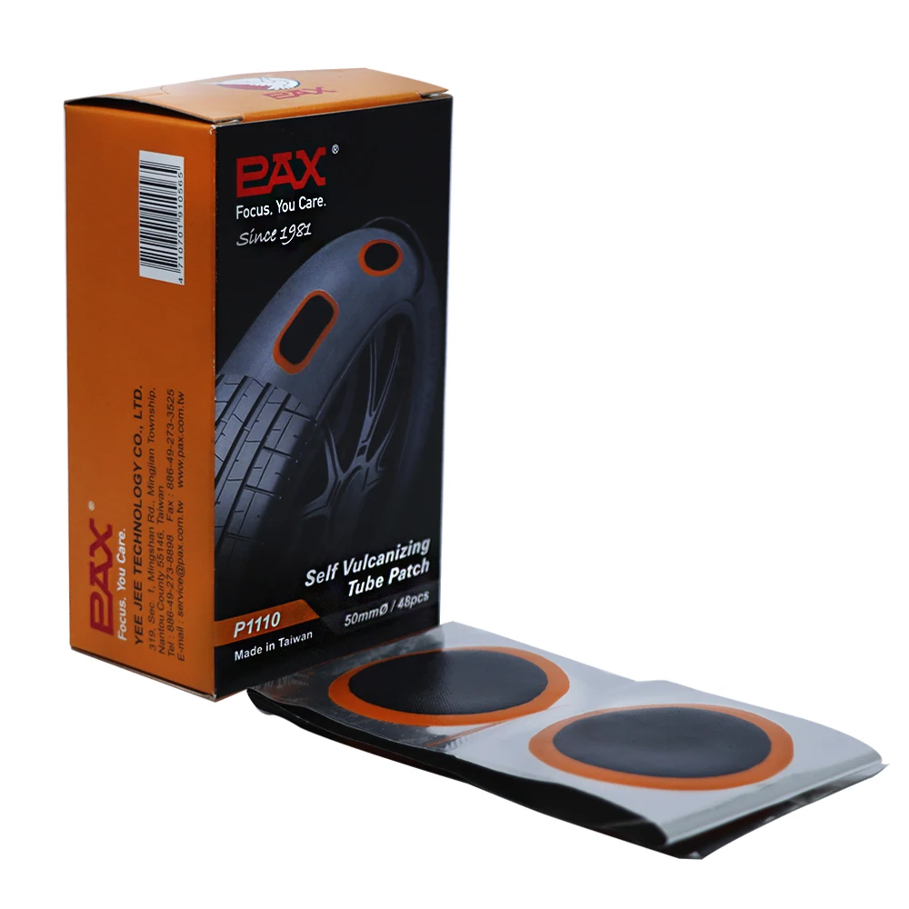 Pax 48pcs 50mm Round Inner Tube Tyre Tire Repair Black Cold Patches For ...