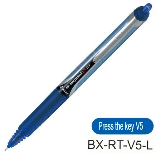 For Pilot Sta-bxrt-v5-l Baller Button Type V5 Ballpoint Pen 0.5mm Blue ...