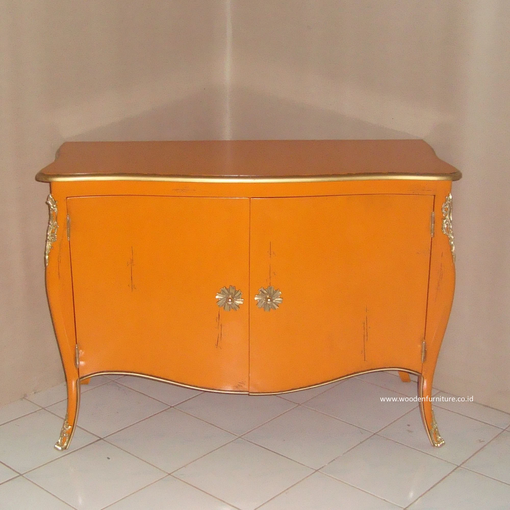 Antique Reproduction Wooden Sideboard In French Style Kitchen To ...