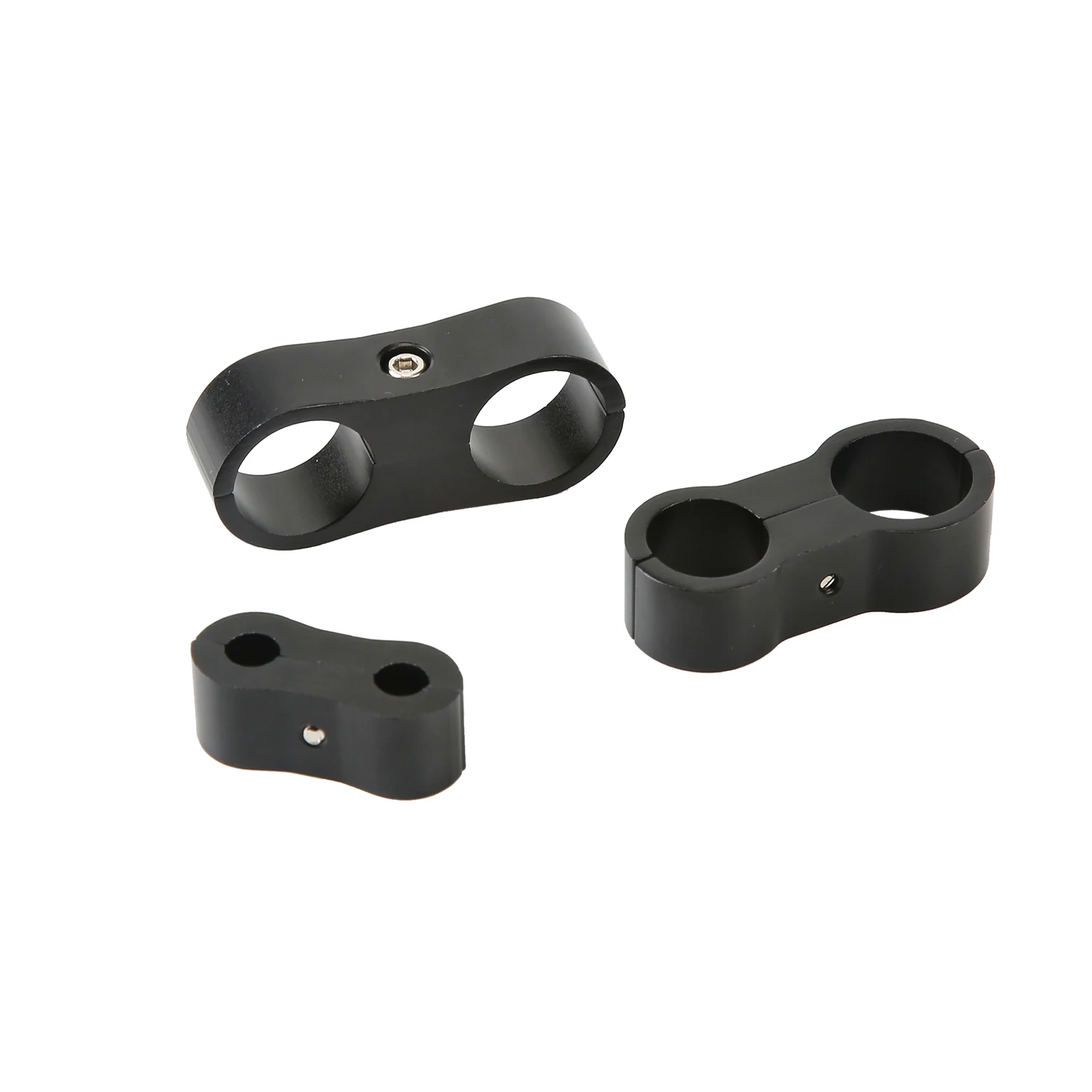 Universal Anodized Aluminum Dual Hose Separator Clamps