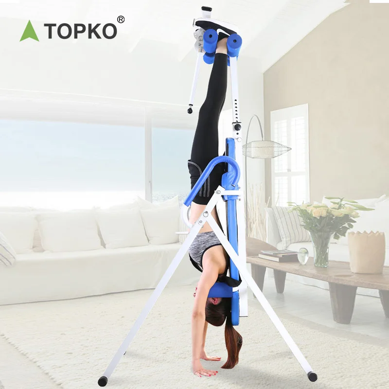 TOPKO Fitness Gym Inversion Therapy Table Foldable up Down Board ...
