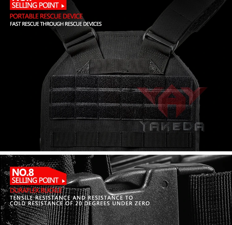 YAKEDA Tactical Vest Hunting Chest Rig JPC Plate Carrier Molle Board ...