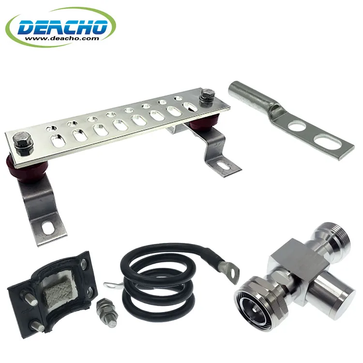 Wireless telecom cable grounding and lightning protection material ...