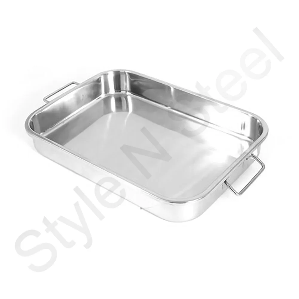 Stainless Steel Roasting Pan Classic Stainless Steel Rectangular Big ...