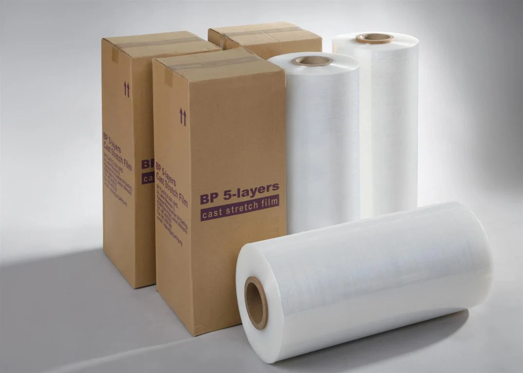 Lldpe 25mic Transparent Stretch Film Bpplas Machine Roll - Buy Stretch ...