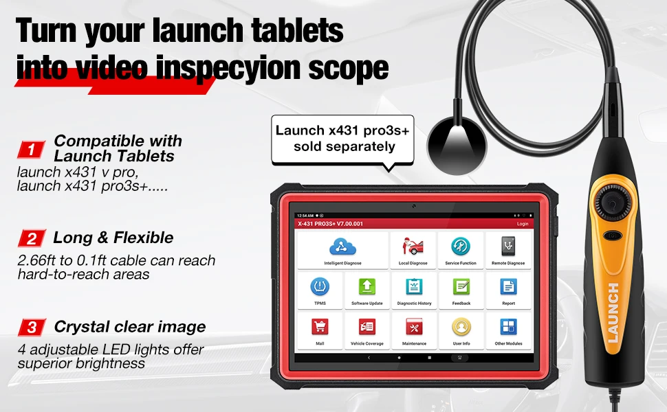 Diagnostic Tools Cars Launch Vsp-600 Endoscope X431 Pro-S X431 V/X431V ...