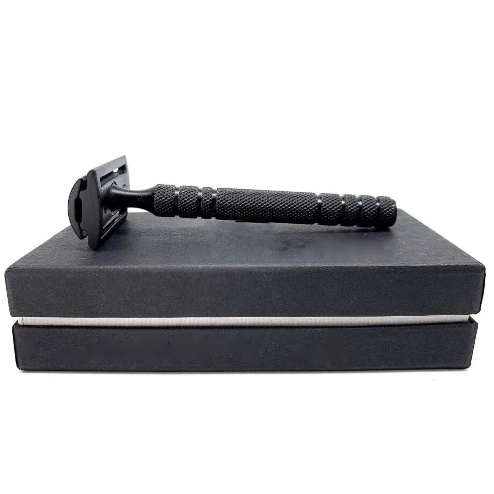 Double Edge Safety Razors,Classic Men Shaving Razor (BLACK)- Bronze ...