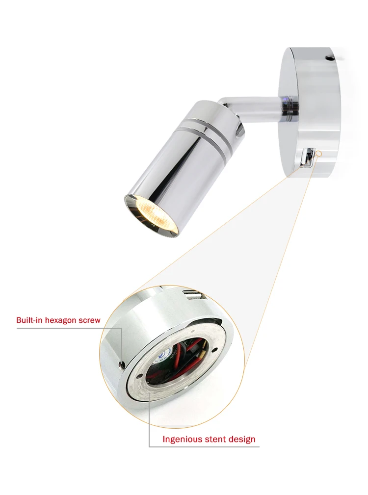 Genuine Vehicle 12v Usb Port Charger Rv Reading Light With Dimming ...