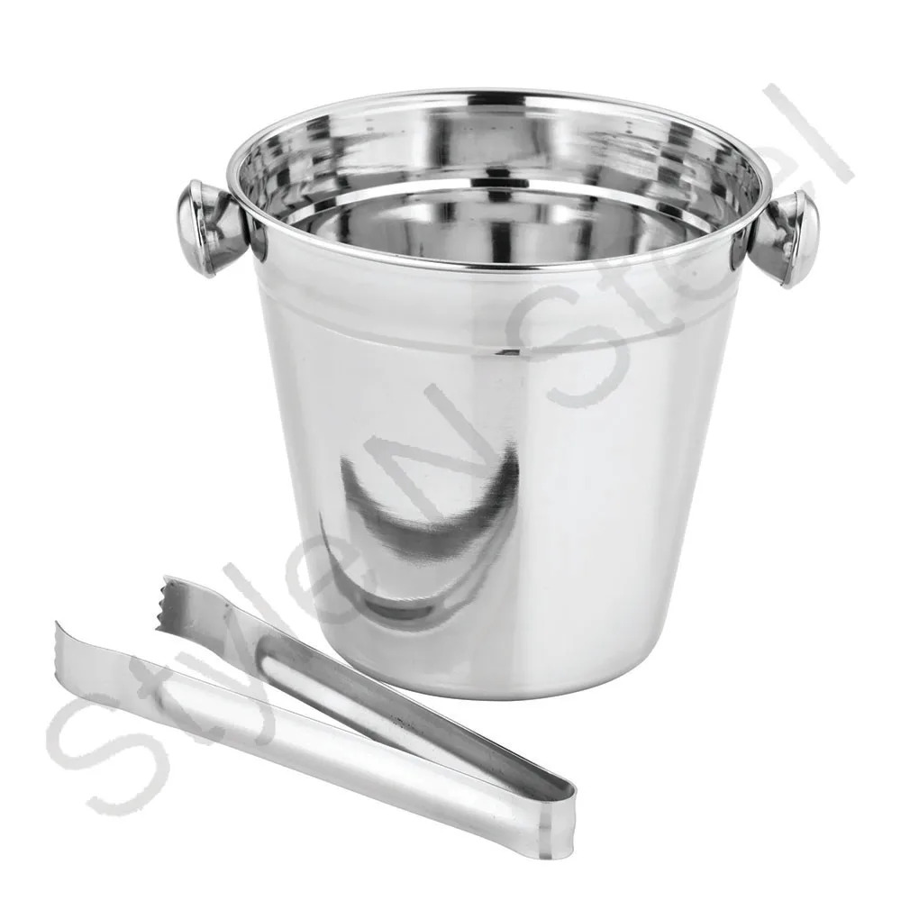 Wholesale Ice Bucket with Ice Tong Stainless Steel Insulated Ice Bucket ...