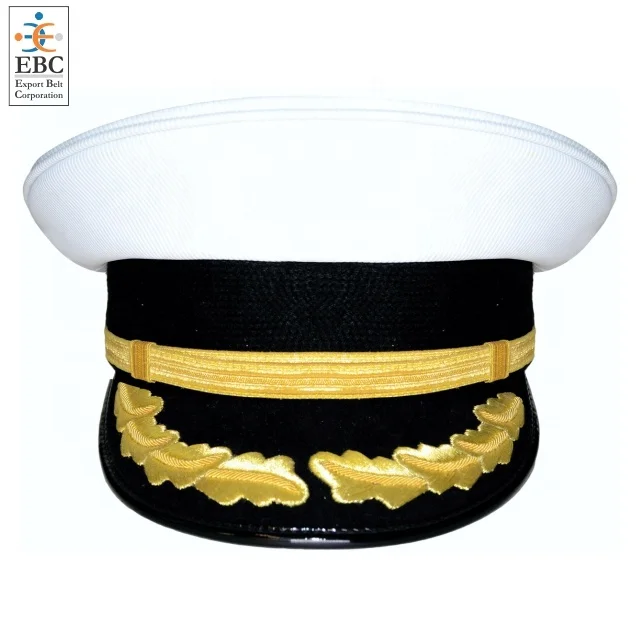 Maritime Deck Officer Captain Uniform - Embroidered Peak Cap