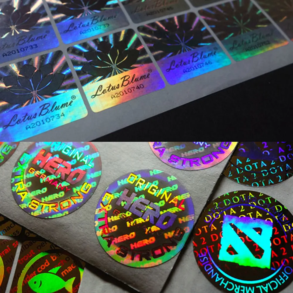 Custom 3D Print Paper - Authentic Security Seal Hologram