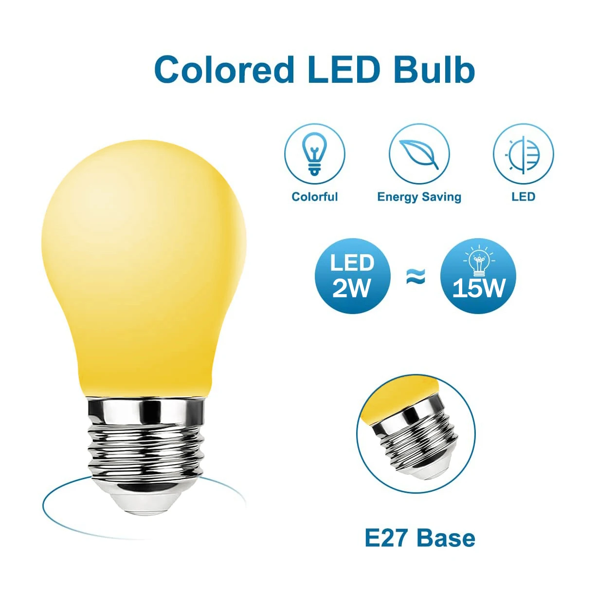 In Stock In Italy,Led E27 Screw Bulb 2w Rgb Filament Bulb,Edison Screw ...