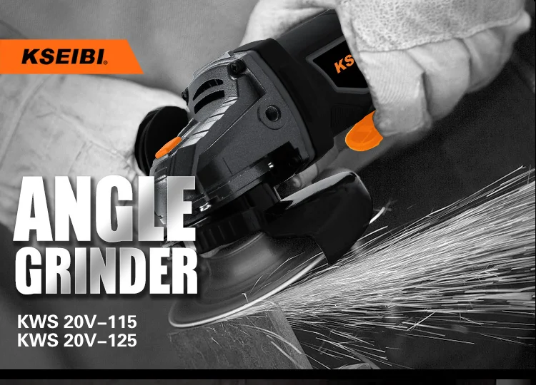 KSEIBI High Quality Cordless Angle Grinder for General Purpose Grinding ...