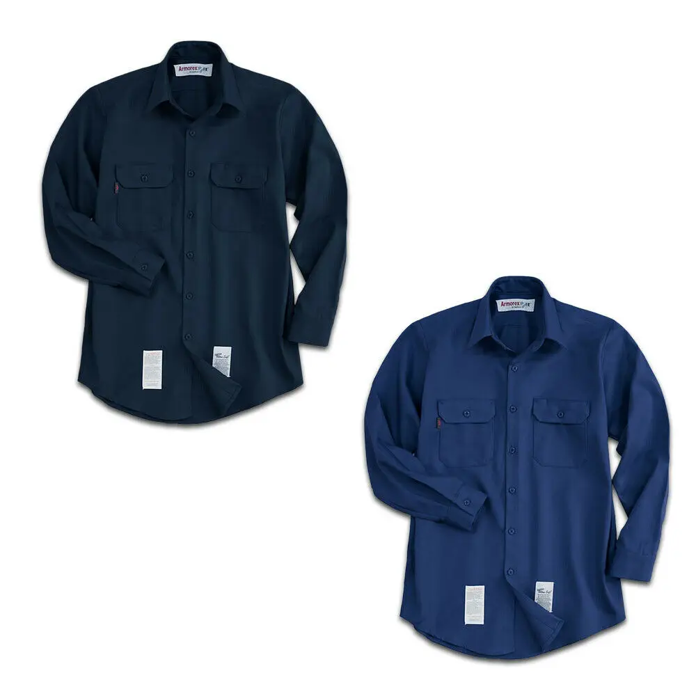 Custom Fr Clothing Shirts Fire Resistant Fr Cotton Work Shirts - Buy Fr ...