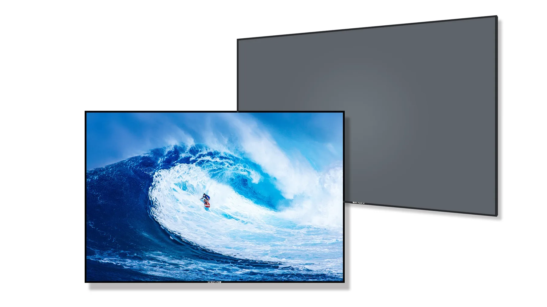 Screenpro 180 Inch Long Throw Ambient Light Rejecting Alr Fixed Frame ...