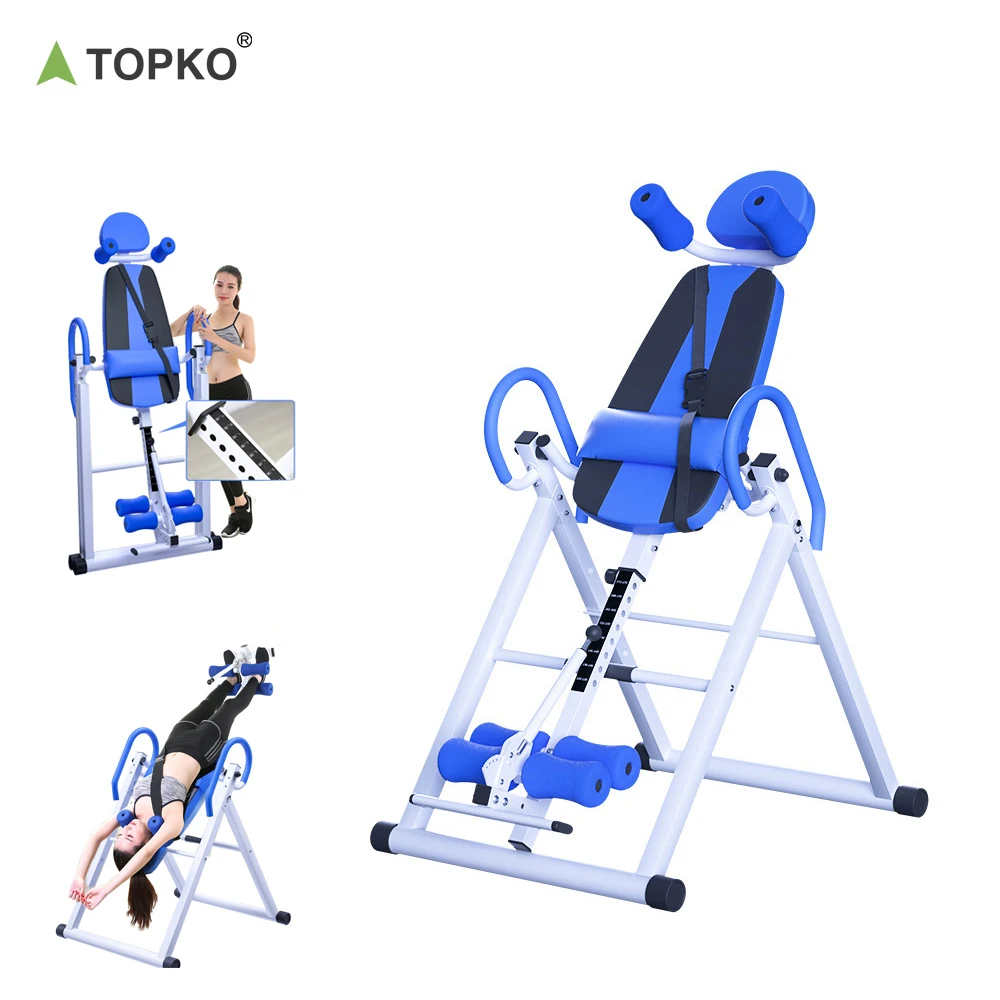 TOPKO Fitness Gym Inversion Therapy Table Foldable up Down Board ...