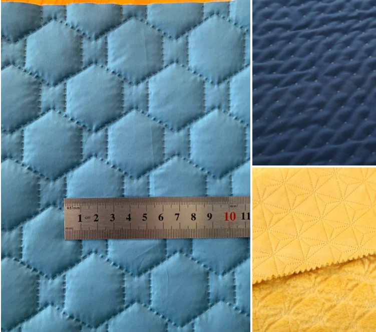 Water Resistant 100% Polyester Quilted Jacket Fabric Winter Textile ...