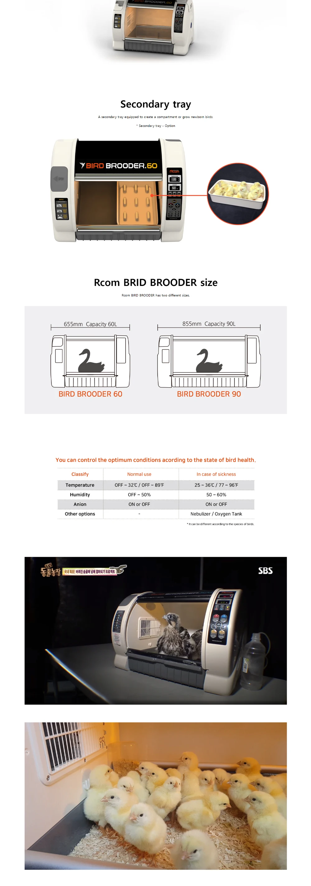 Innovative Digital Brooder for Eggs - Rcom BIRD BROODER 60