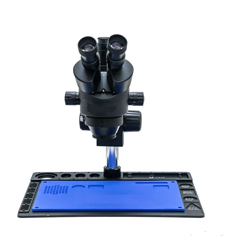 Base on a Microscope - Metal Repair Platform with Rubber Mats