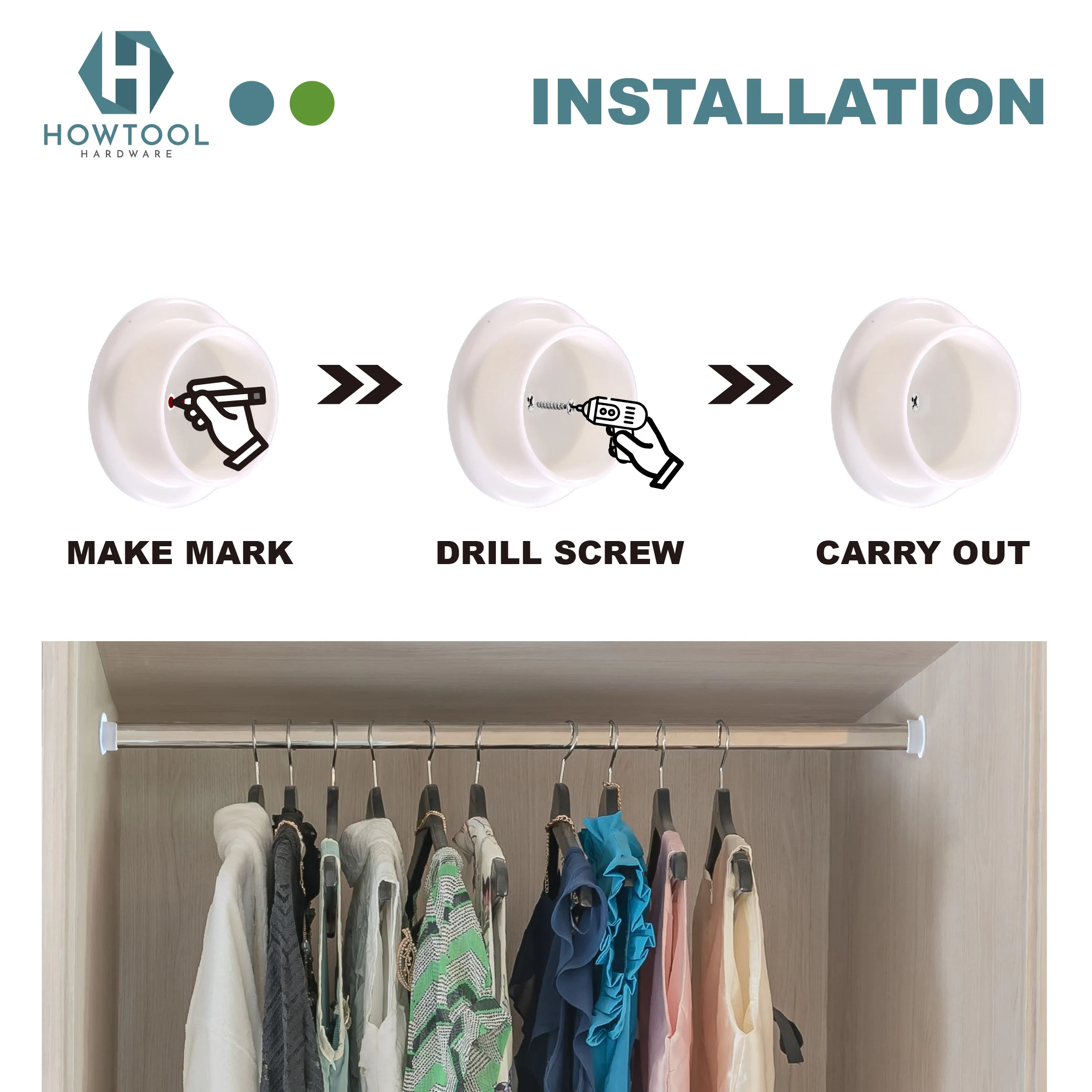 Plastic Closet Rod Holders - Durable and Stylish Solutions