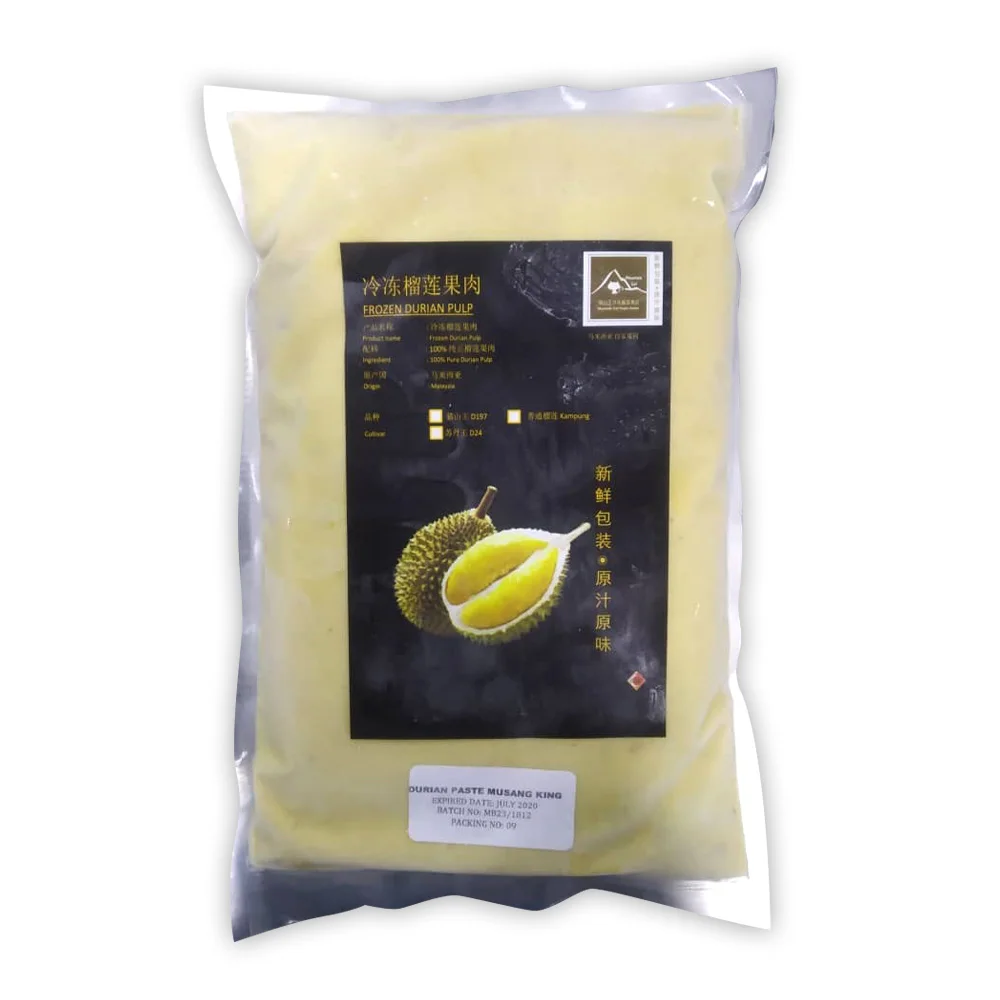 Frozen Durian D24 Paste Pure Durian Frozen Fruit Paste Malaysia ...