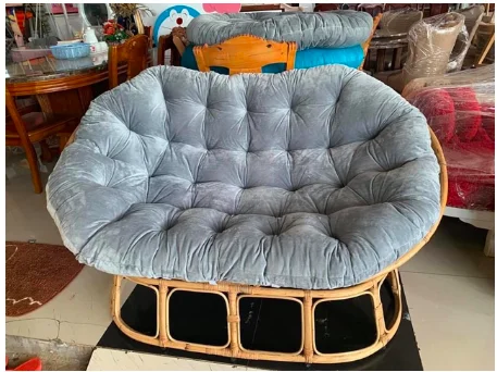 Rattan Double Mamasan Chair Frame - Eco-Friendly Outdoor Sofa