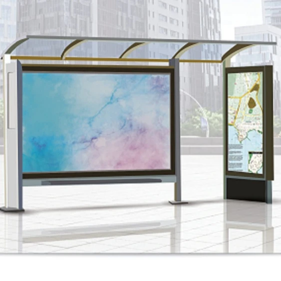 Wall Panel Bus Shelter Advertisement Bus Stop With Mupi Budget Friend ...