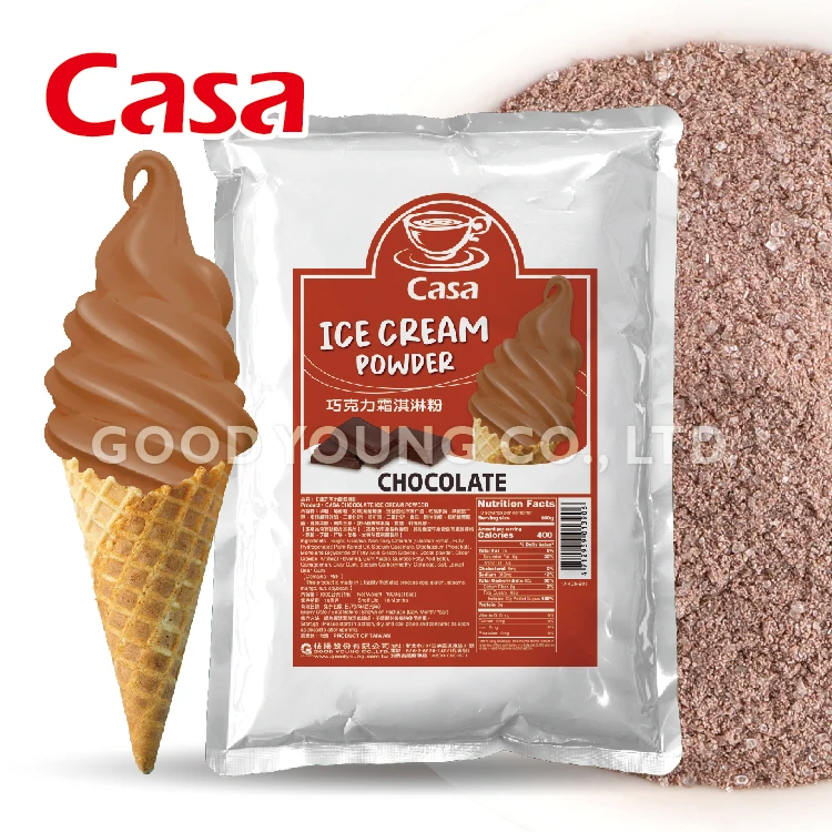Halal Ice Cream Powder Mix - Chocolate Flavor Instant Soft Serve