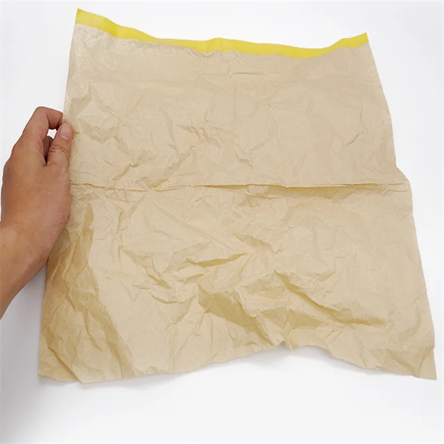 Kraft Paper Pre-taped Masking Paper Painting Protection Covering ...