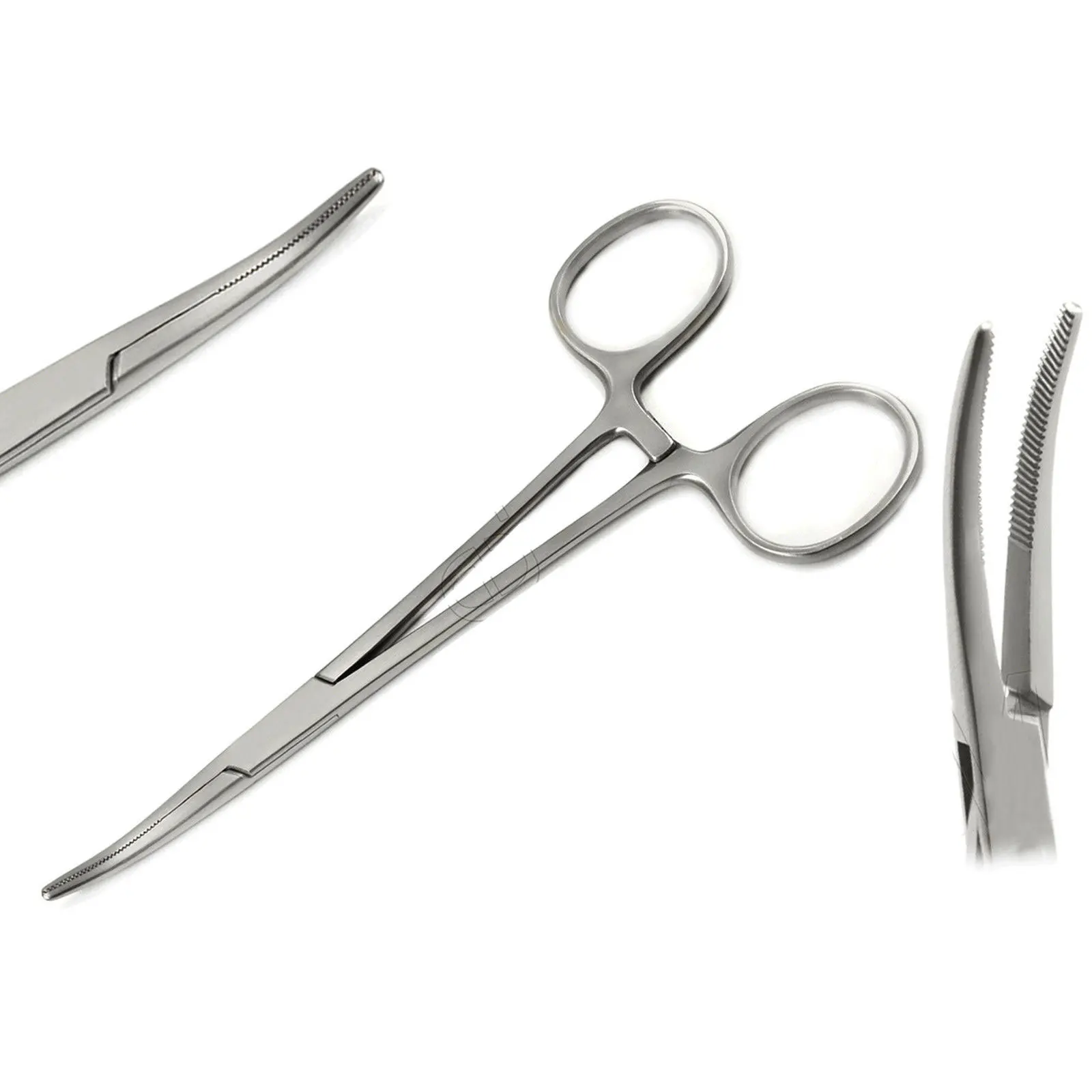 Precision Kelly Forceps Locking Tweezers Clamp Satin Finish Curved 5 ...