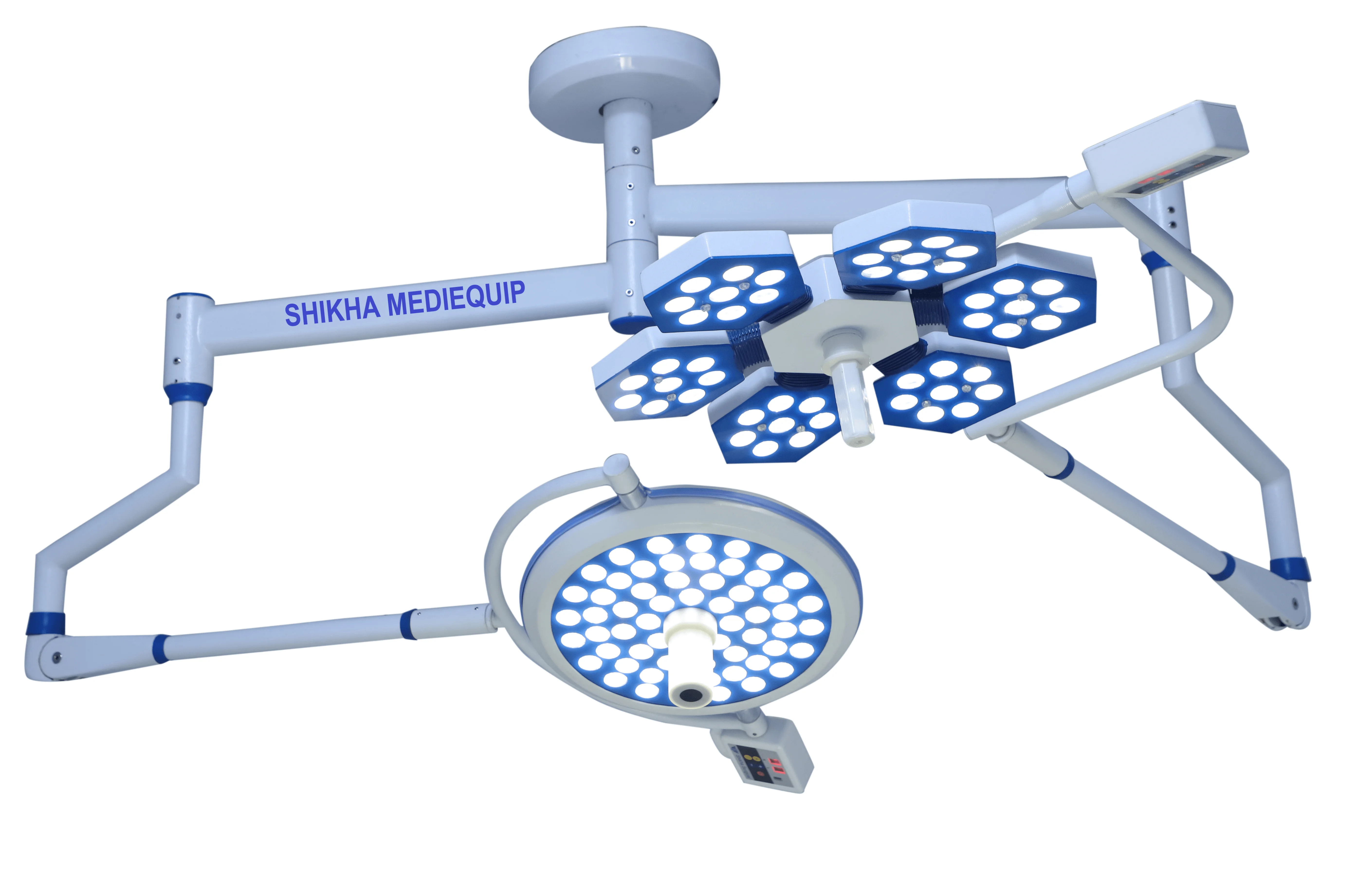 Hospital Equipment Reflector + Round Dome Ceiling Mounted Led Light Surgical Operating Lamp In ...