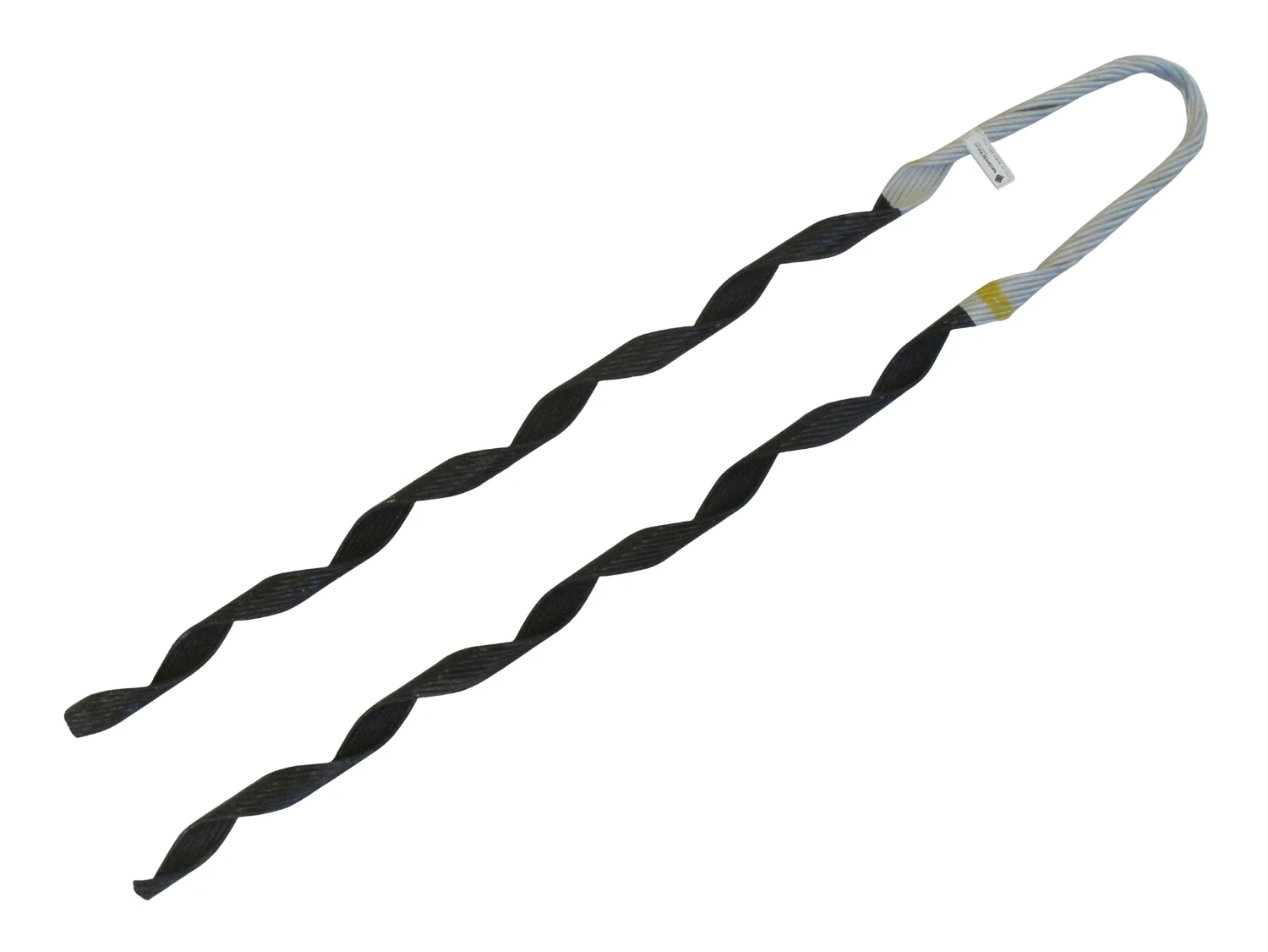 Helical Hot Dip Galvanized Steel Neoprene Coated Guy Grip