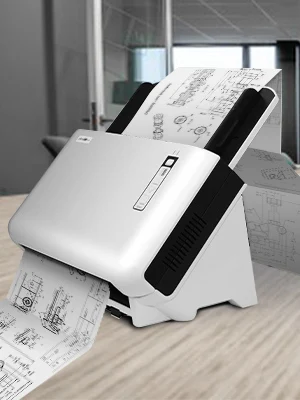Plustek T300 A3 Scanner - High Speed Duplex Document Scanner