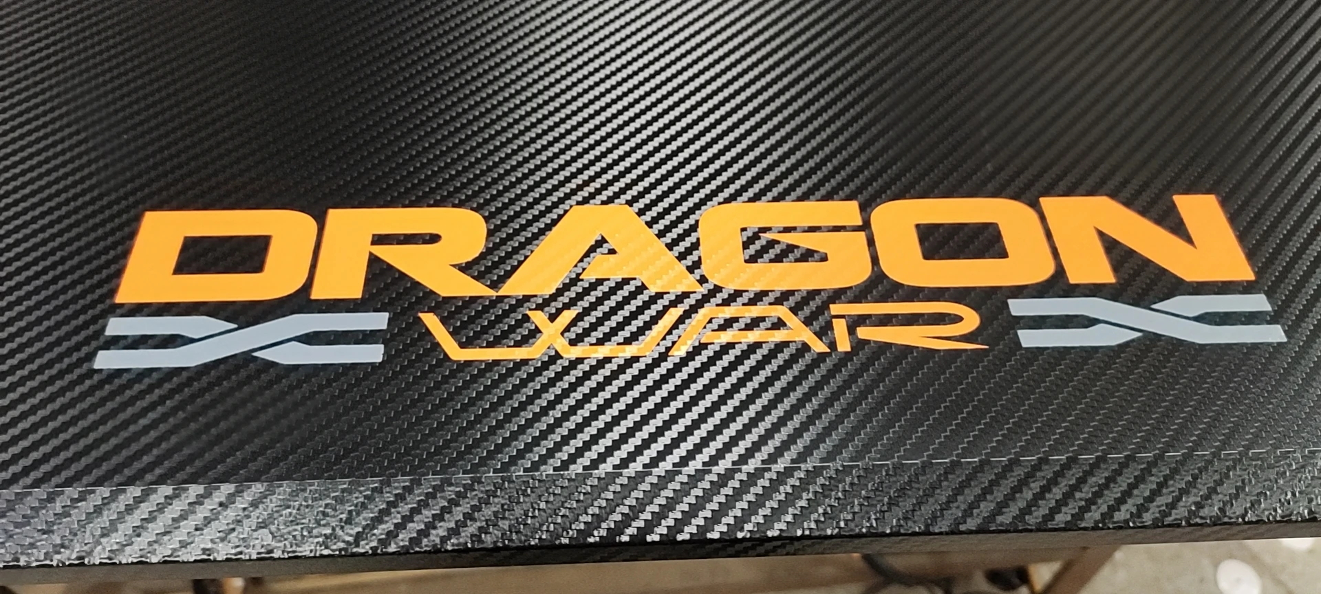 Dragon War Gaming Desk - 120x68cm RGB Light Metal Desktop